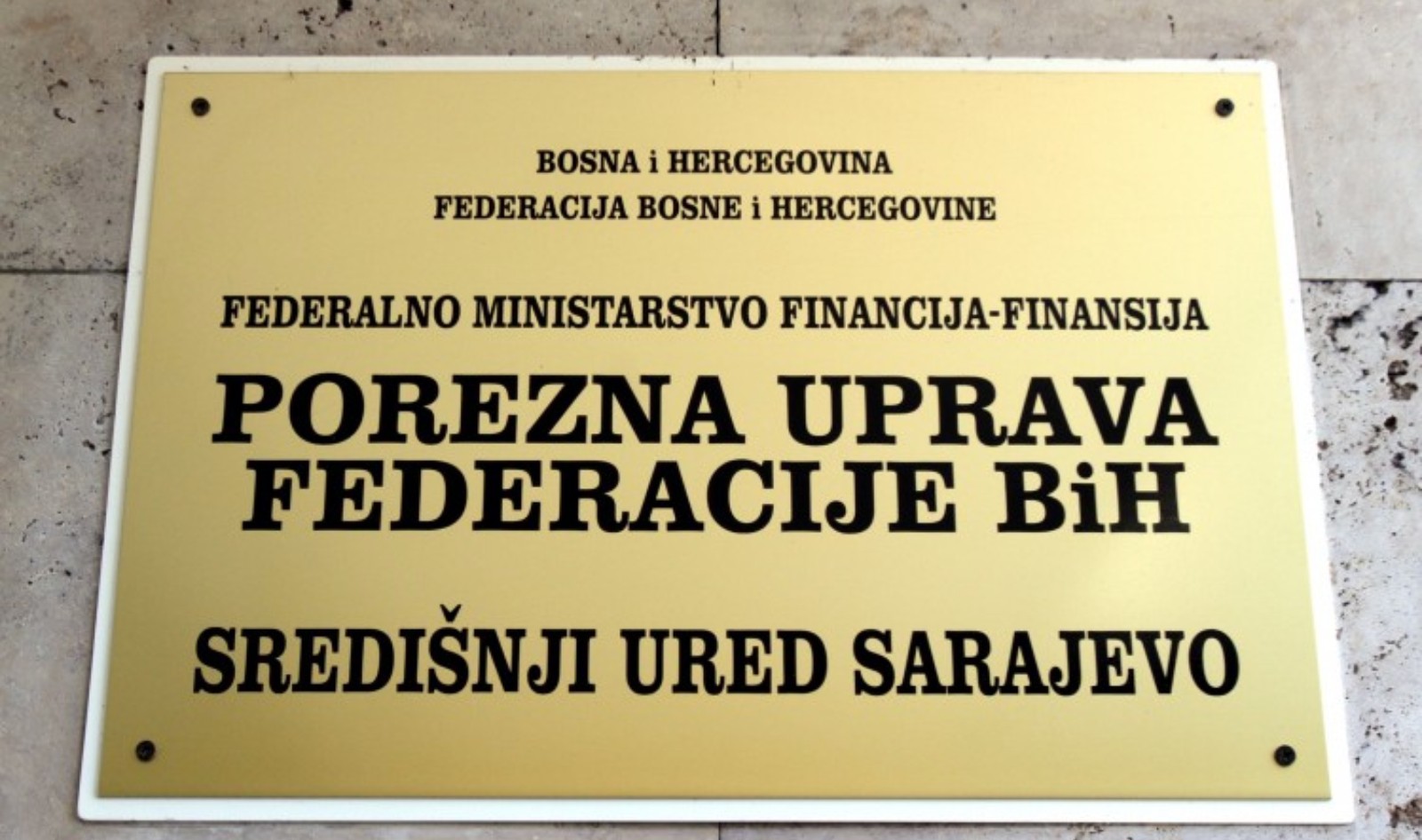 Tax Administration of the Federation of BiH: In the period January ...
