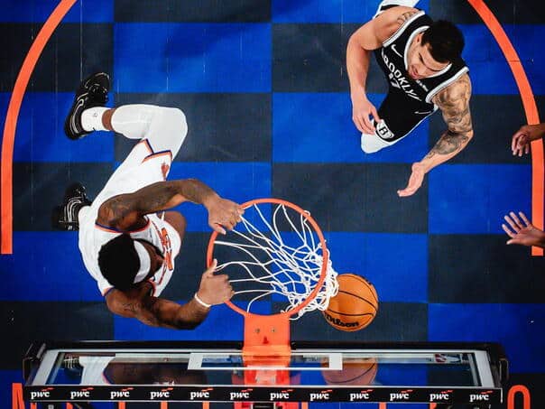 The New York Knicks beat the Brooklyn Nets by as many as 54 points ...